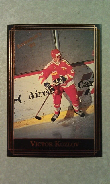 VICTOR KOZLOV CALGARY Flames LNH 1992 Investor's Journal Gold ODDBALL ...