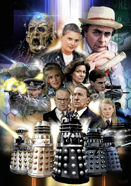 DOCTOR WHO REMEMBRANCE of the Daleks A3 Poster By Jason Fletcher Brand ...