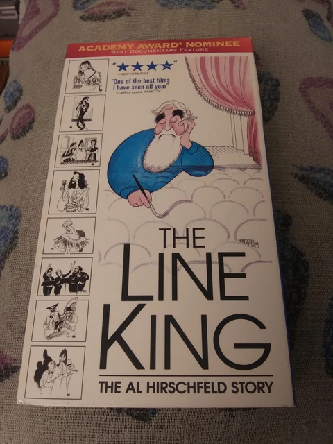 THE LINE KING - The Al Hirschfeld Story 1997 VHS famous illustrator ...