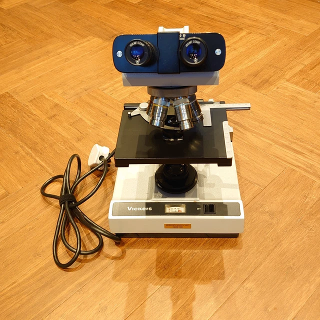 USED WORKING VICKERS M75 microscope (A4, A10, A40, A100) Studying GCSE ...