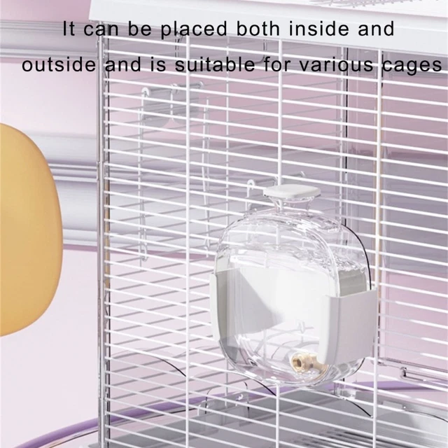 CLEAR BIRD WATER Container Water Feeders 450ml for Bird Watering with ...