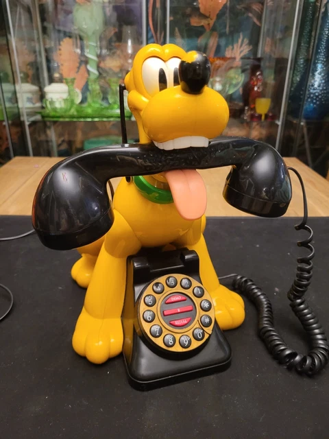 VINTAGE DISNEY PLUTO Phone Fully Working Sounds/tail £44.99 - PicClick UK