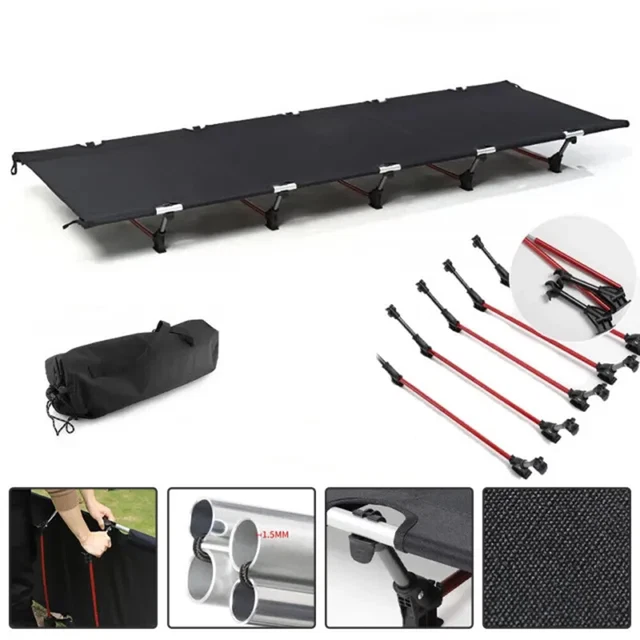 CAMPING COT PORTABLE Camp Bed Folding Bed for Adults Compact Camp Bed ...