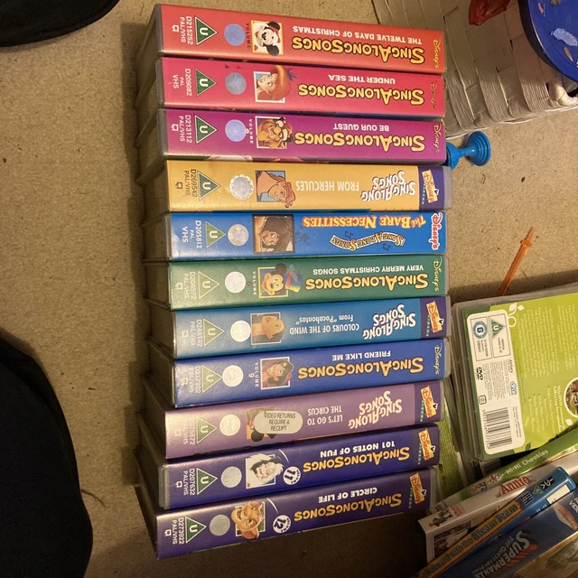 DISNEY SING ALONG songs vhs Collection Of 11. £30.00 - PicClick UK