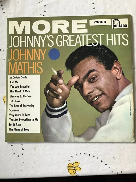 JOHNNY MATHIS MORE JOHNNY'S GREATEST HITS Fontana TFL 5083 MONO VINYL ...