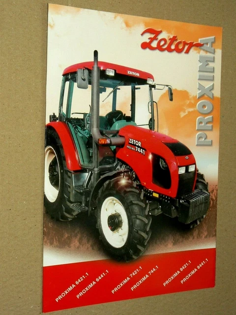 .PROSPECTUS TRACTEUR ZETOR PROXIMA Gamme Brochure Tractor Traktor Prospekt EUR 7,99 - PicClick FR