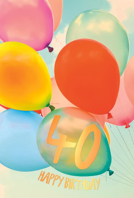 ZAHLENGEBURTSTAG - 40. Geburtstag - Glückwunschkarte im Format 11,5 x ... ZAHLENGEBURTSTAG - 40. Geburtstag - Glückwunschkarte im Format 11,5 x ...