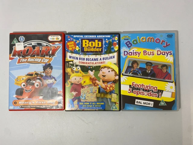 CBEEBIES BUNDLE X3 Children's DVD Balamory, Bob the Builder & Roary TV ...
