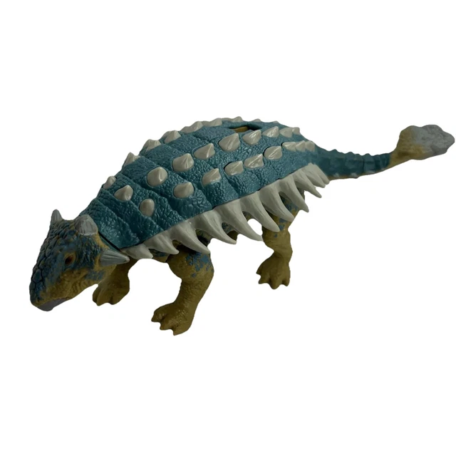 JURASSIC WORLD CAMP Cretaceous Roar Attack Ankylosaurus Bumpy Figure ...