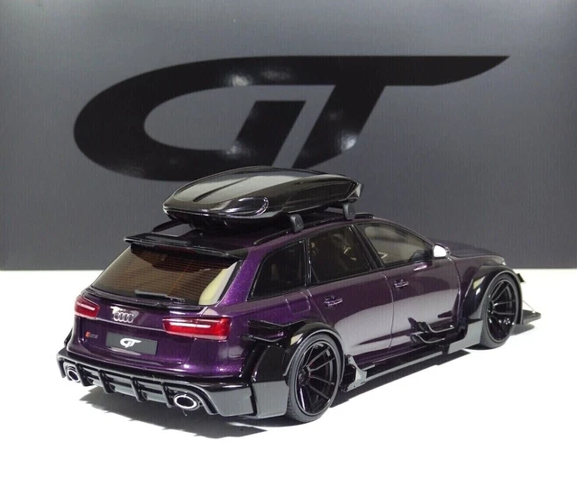 AUDI RS6 AVANT (C7) Body Kit 2018+ Roof Box Purple/Black 1:18 GT864 Gt ...
