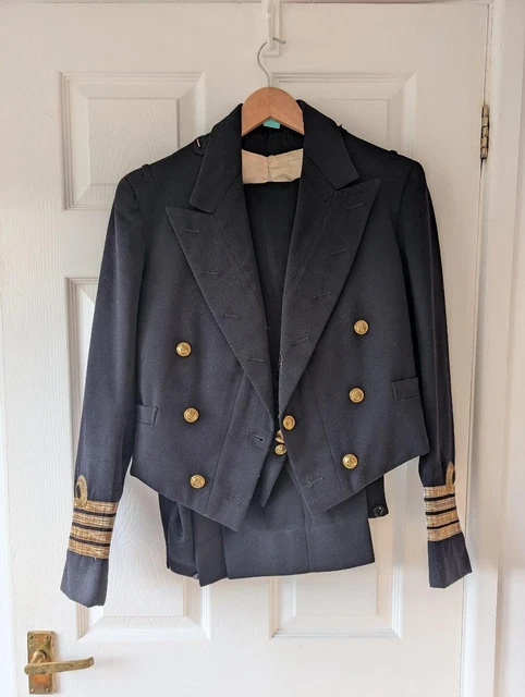 VINTAGE ROYAL NAVY Officer's Mess Dress with Captain Bands by Gieves ...