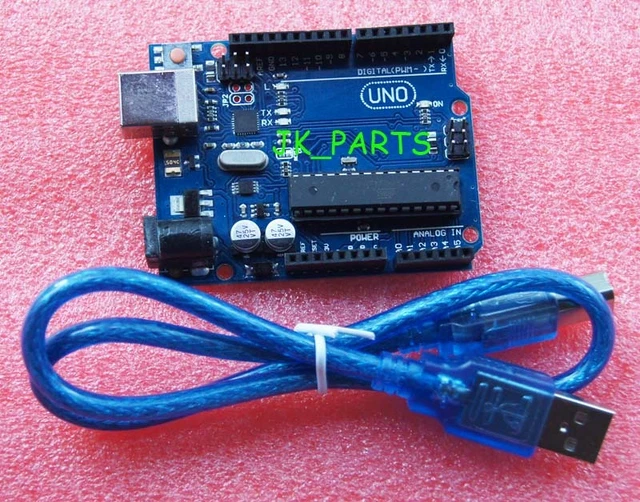 UNO R3 BOARD ATmega328P-PU ATmega16U2 For Arduino Compat+USB Cable $13. ...