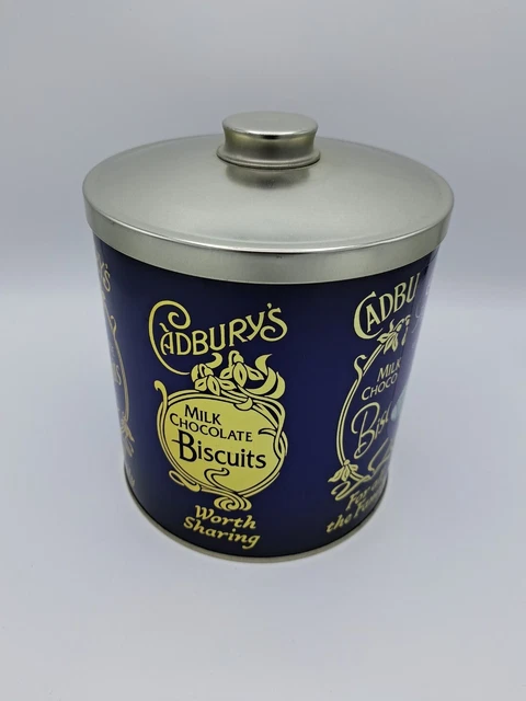 VINTAGE CADBURYS CHOCOLATE Biscuit Barrel Tin Collectable Heritage ...