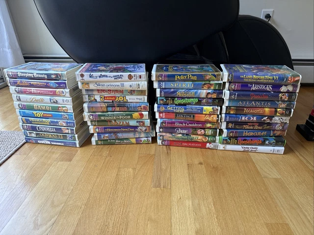 DISNEY WARNER BROS Cartoon Network VHS Lot Animated Kids Family ...