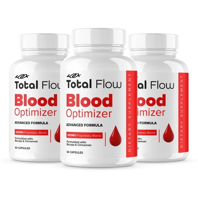 (3 PACK) TOTAL Flow Blood Stabilizer Capsules, TotalFlow Health (180 ...