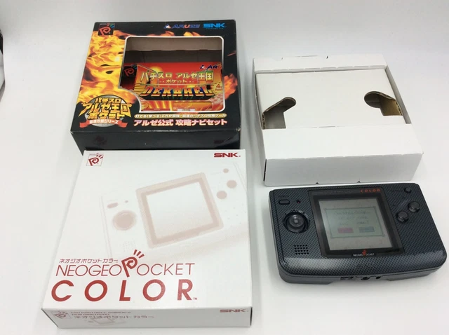 CONSOLE NEO GEO Pocket Color SNK noir carbone Pachislot Alze Dekahel en ...