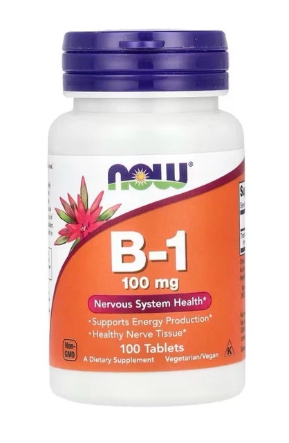 NOW FOODS B-1 100mg 100 Tablets Nervous System Health BBE 06/2029 £9.49 ...