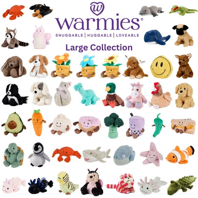 WARMIES LARGE MICROWAVABLE Plush Soft Toy Hot/Cold Lavender Scent 100 ...