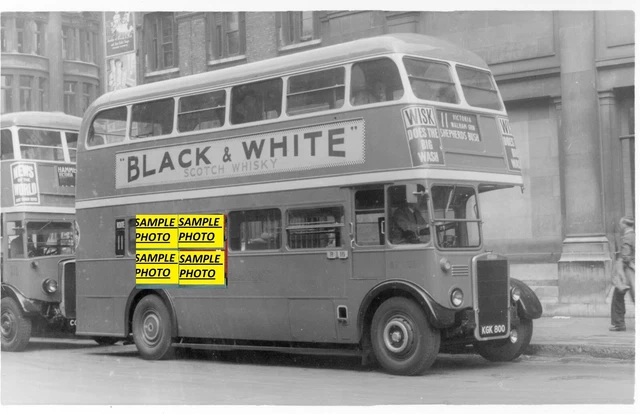 LONDON TRANSPORT B&W Bus Photograph-RTL 136 Route 11 £1.00 - PicClick UK