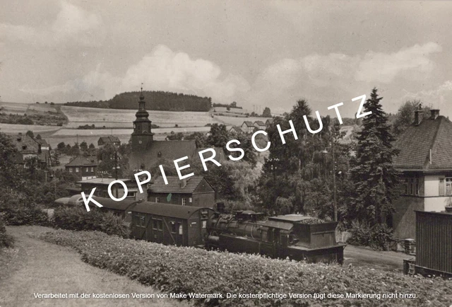 AK HARRA BAHNHOF abgerissen Zug Dampflok Blankenstein Saale Lobenstein ...