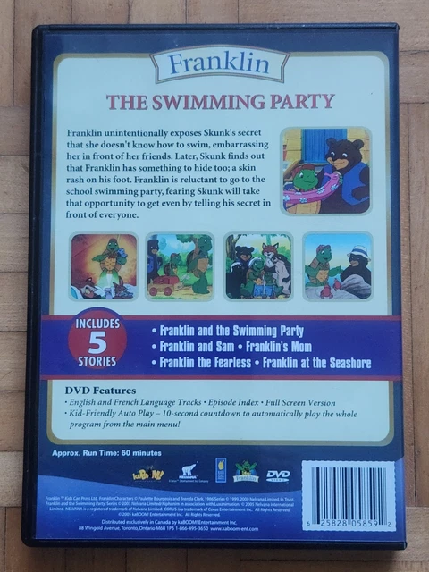 FRANKLIN AND THE Swimming Party (DVD, 2005) Includes 5 Stories *USED ...