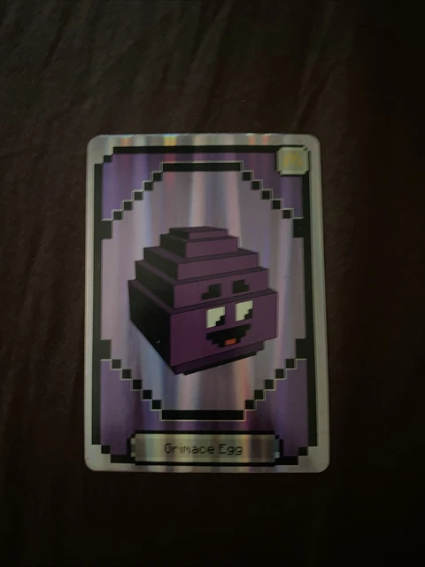 GRIMACE EGG - 2025 McDonalds Minecraft Unused Code Card - CODE ONLY $12 ...