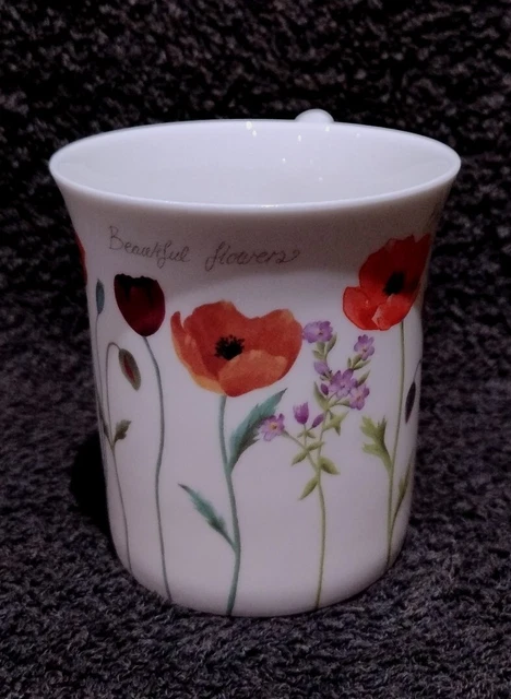 ROYALE GARDEN MUG - Fine Bone China - Hand Decorated Poppies ...