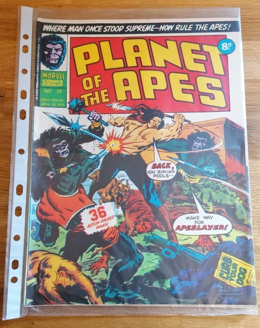 COMIC - MARVEL UK Bronze Age Planet Of The Apes No. #25 April 12 1975 ...