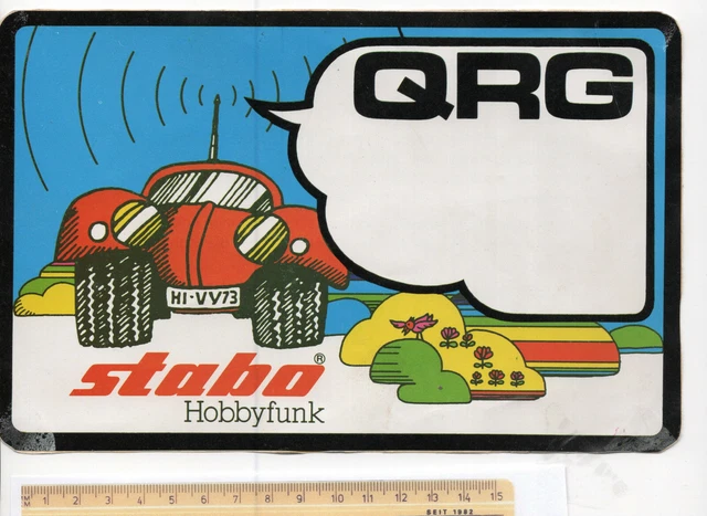 OLD CAR STICKER -- Stabo hobby radio --- 20 x 13 cm £3.92 - PicClick UK