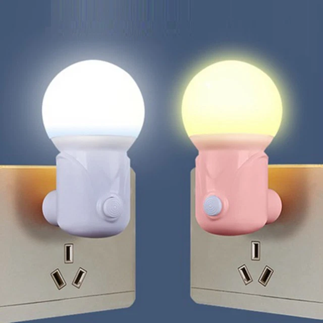 LAMP BEDROOM NURSING Eye Socket Lamps Plug-in Night Light LED Sleep ...