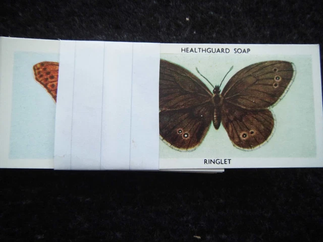 ONE COMPLETE SET Trade Cards Lifeguard Soap British Butterflies £0.99 ...
