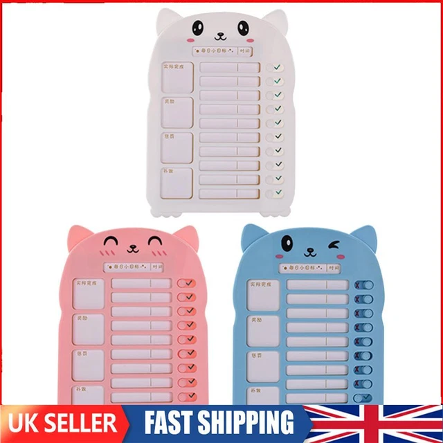 MY CHORES CHECKLIST Task Board Cute Daily Schedule Board Essential Habit Tracker £8.29 - PicClick UK