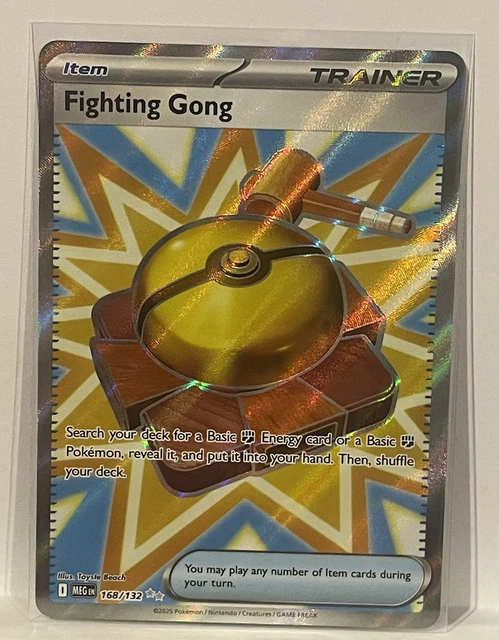 POKÉMON TCG MEGA Evolutions Lillie’s Fighting Gong 168/132 Near Mint ...