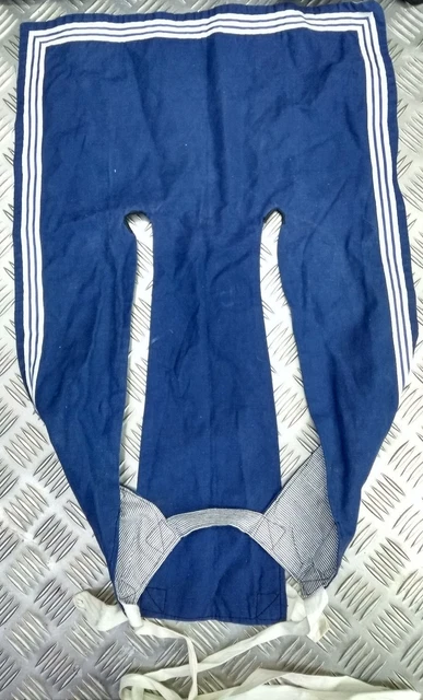 VINTAGE COLLAR SEAMANS'S Blue Square Rig Collar For WW2 PTN Royal Navy ...