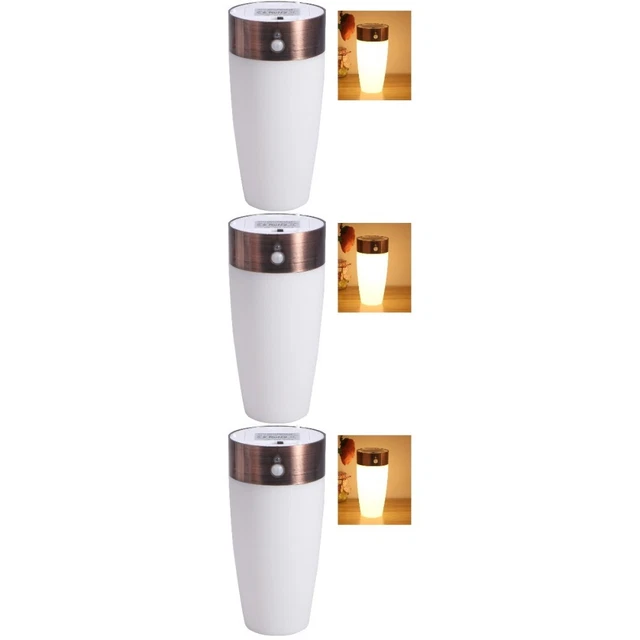 3 PACK WIRELESS Table Lamp Motion Activated Night Light LED Desk £40.55 ...