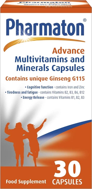 PHARMATON ADVANCE MULTIVITAMIN and Mineral Capsules, 30 Capsules £27.45 ...
