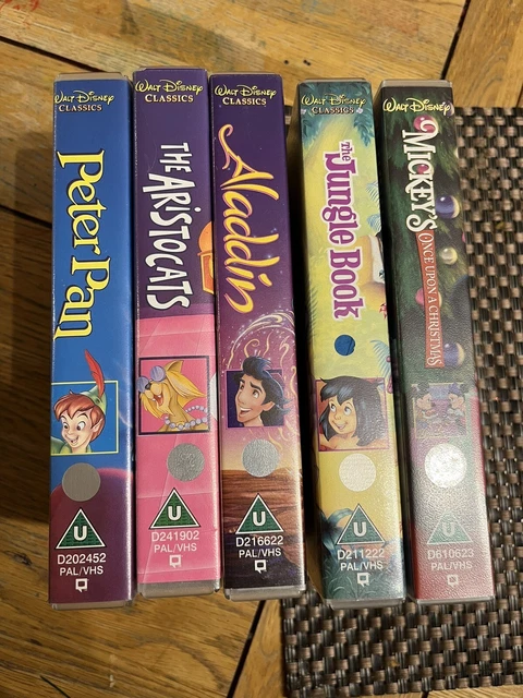 VINTAGE VHS DISNEY Videos. Early 1990’s 5 In Total £10.00 - PicClick UK