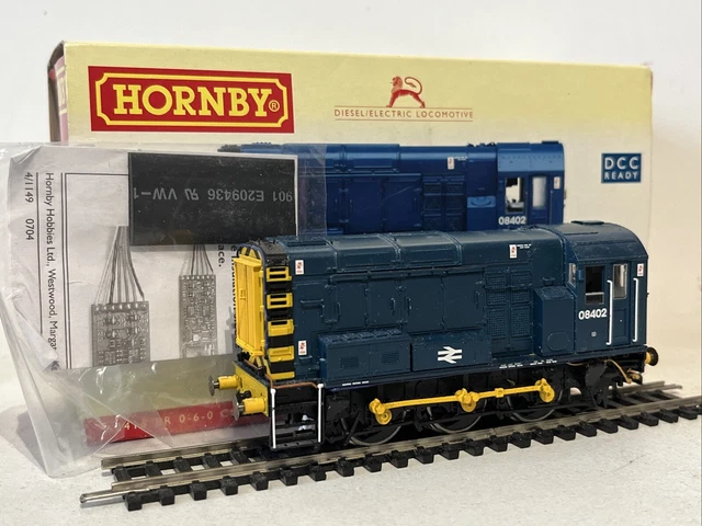WORKING HORNBY CLASS 08 Diesel Electric Shunter Loco 08402 BR Blue ...
