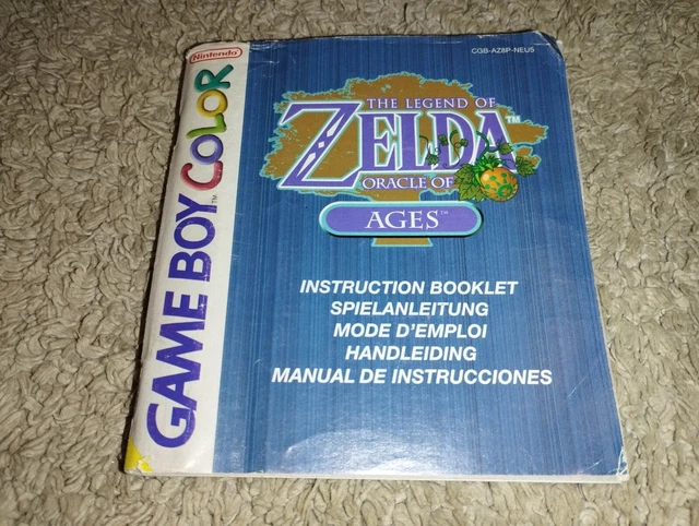 NOTICE THE LEGEND Of Zelda Oracle Of Ages Nintendo Gameboy Color Eur ...