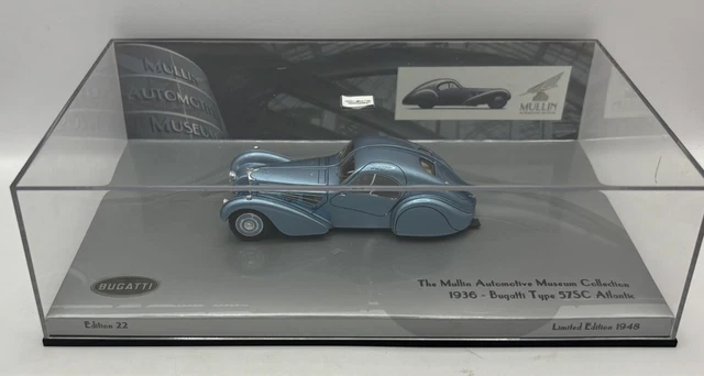 MINICHAMPS MULLINS 1936 Bugatti Type 57SC Atlantic 1:43 EUR 67,87 ...