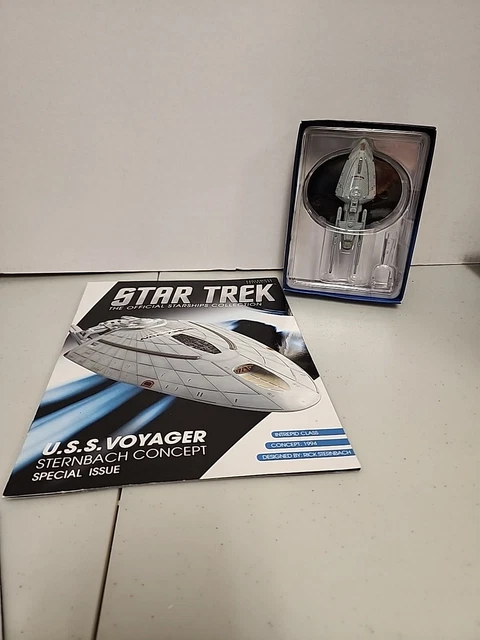 EAGLEMOSS STAR TREK Official Ships Collection USS Voyager Sternbach ... EAGLEMOSS STAR TREK Official Ships Collection USS Voyager Sternbach ...
