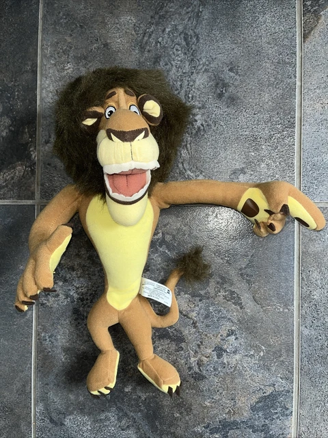 MADAGASCAR ALEX THE Lion Talking Soft Plush Figure Toy 14” 2004 Hasbro ...