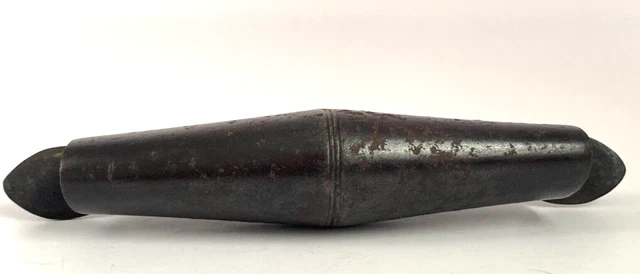 ANTIQUE C1800 GEORGIAN Black Powder Loader Double Shot Charger Flask £ ...