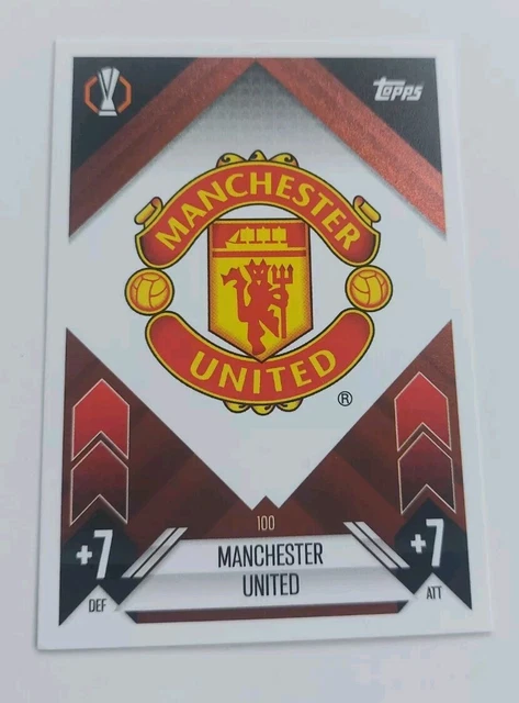 MANCHESTER UNITED TEAM Badge Match Attax 2024/2025 Crest Logo 24/25 ...