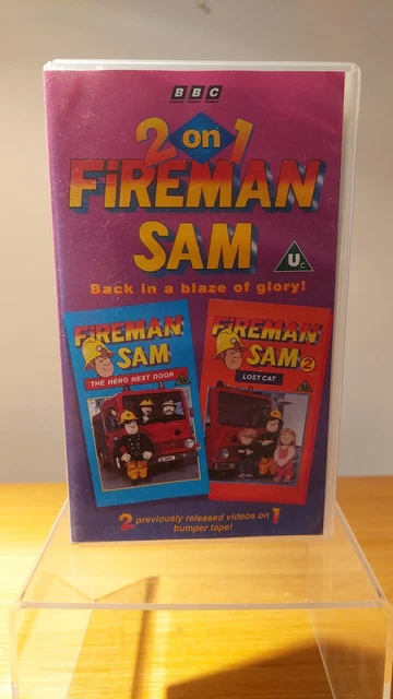 FIREMAN SAM 2 On 1 Bbc Vhs Video Back In A Blaze Of Glory Sealed Tape £ ...