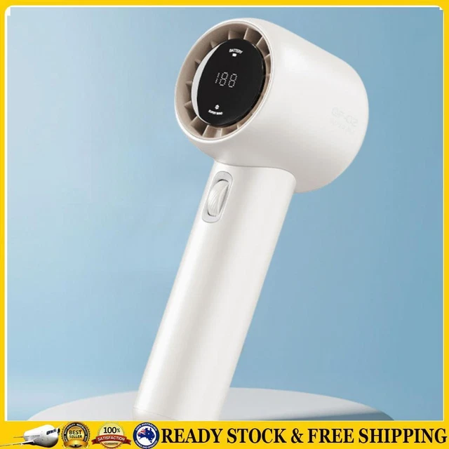 DIGITAL DISPLAY HANDHELD Turbo Fan 100 Gears Rechargeable Fan for ...