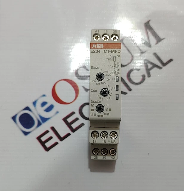 TEMPORIZADOR ELECTRÓNICO ABB Ct-Mfd.21 Sincronización 1S-10H Voltaje 12-240Vac/Dc Envío Rápido ...