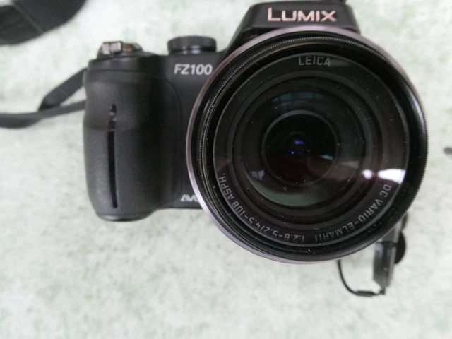 PANASONIC LUMIX FZ100 14mp digital bridge camera with 24x zoom and ...