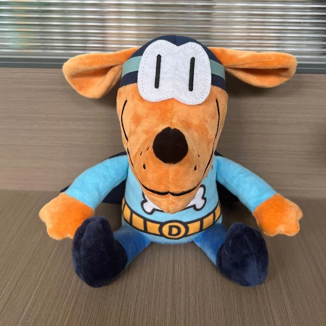 MERRYMAKERS PLUSH DOG Man Stuffed Animal Toy Dav Pilkey Blue Tan Soft 9 ...