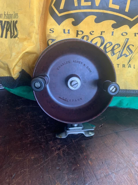 VINTAGE ALVEY 50 A1 Direct Wind Side Cast Fishing Reel Made in ...